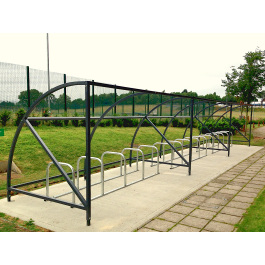 30 Space Bicycle Shelter & Bike Stands